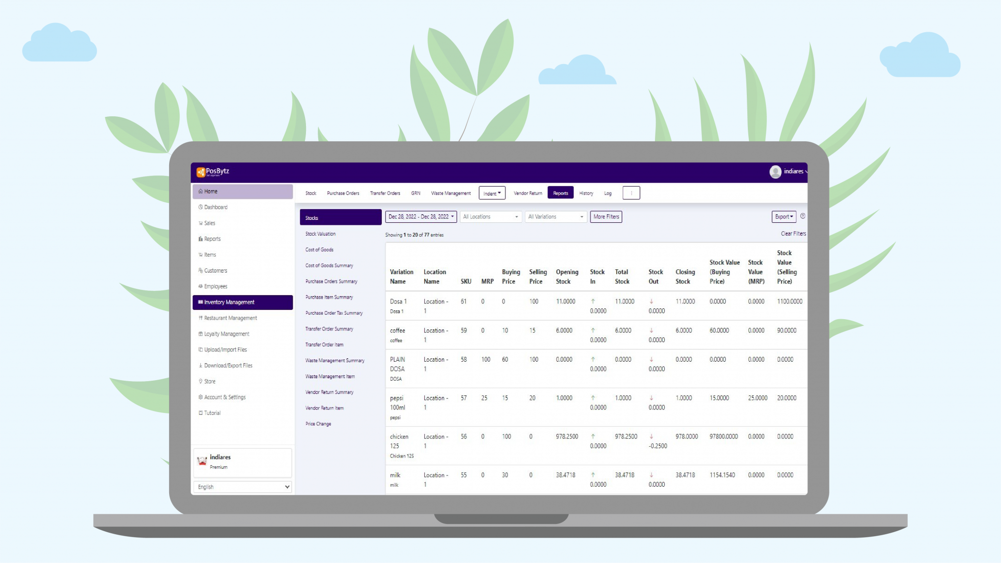 Retail POS system - Posbytz