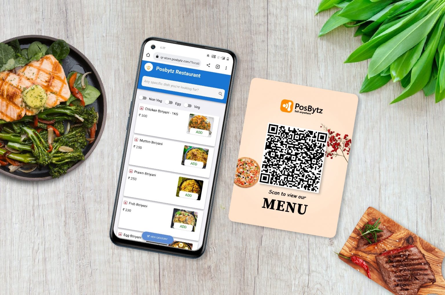 QR code table ordering to enhance the customer experience