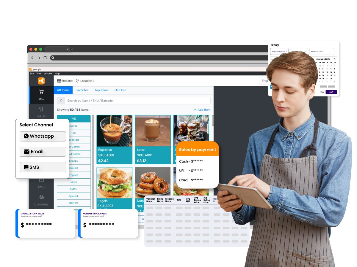Cafe Billing Software | Cloud-Based Cafe POS System – PosBytz